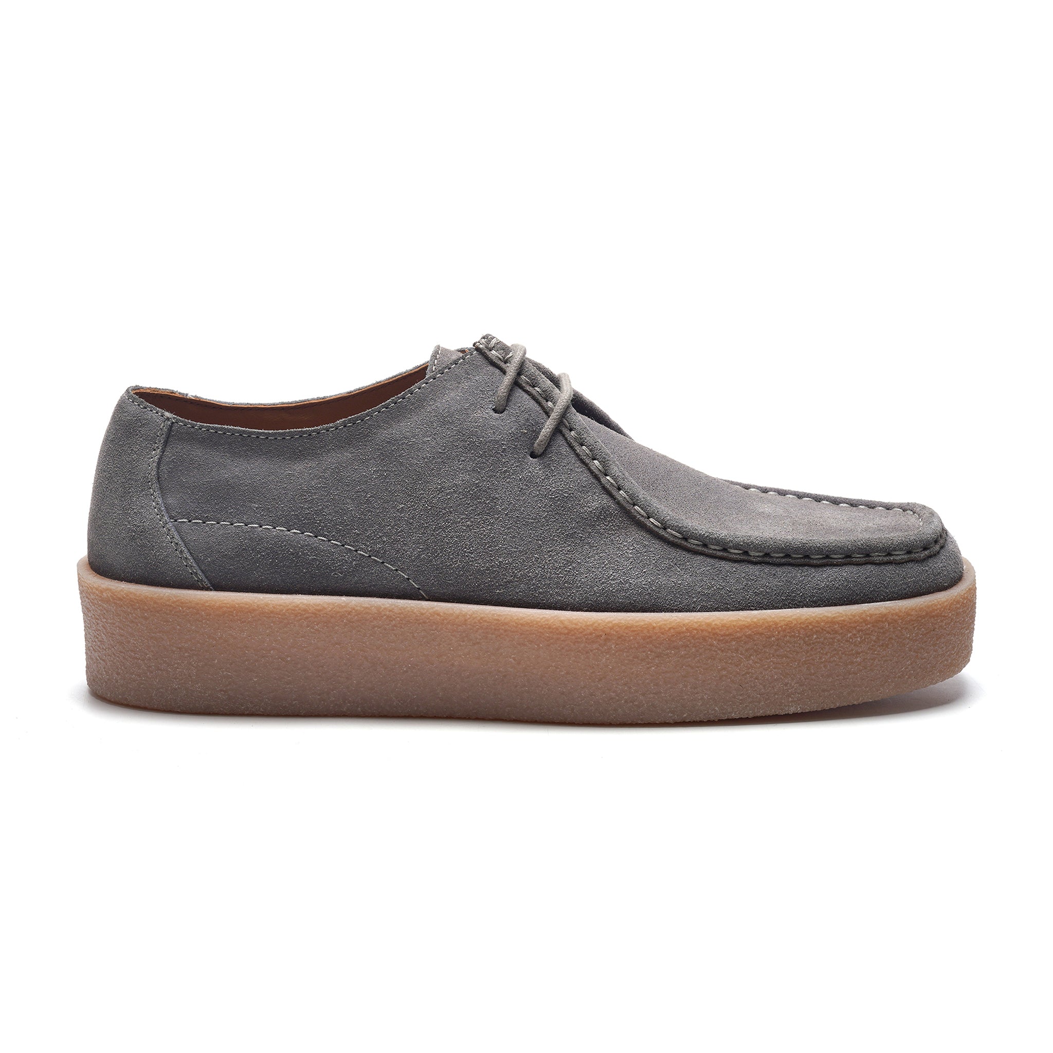 Mason Moc Derby // Grey Suede – A. VEER